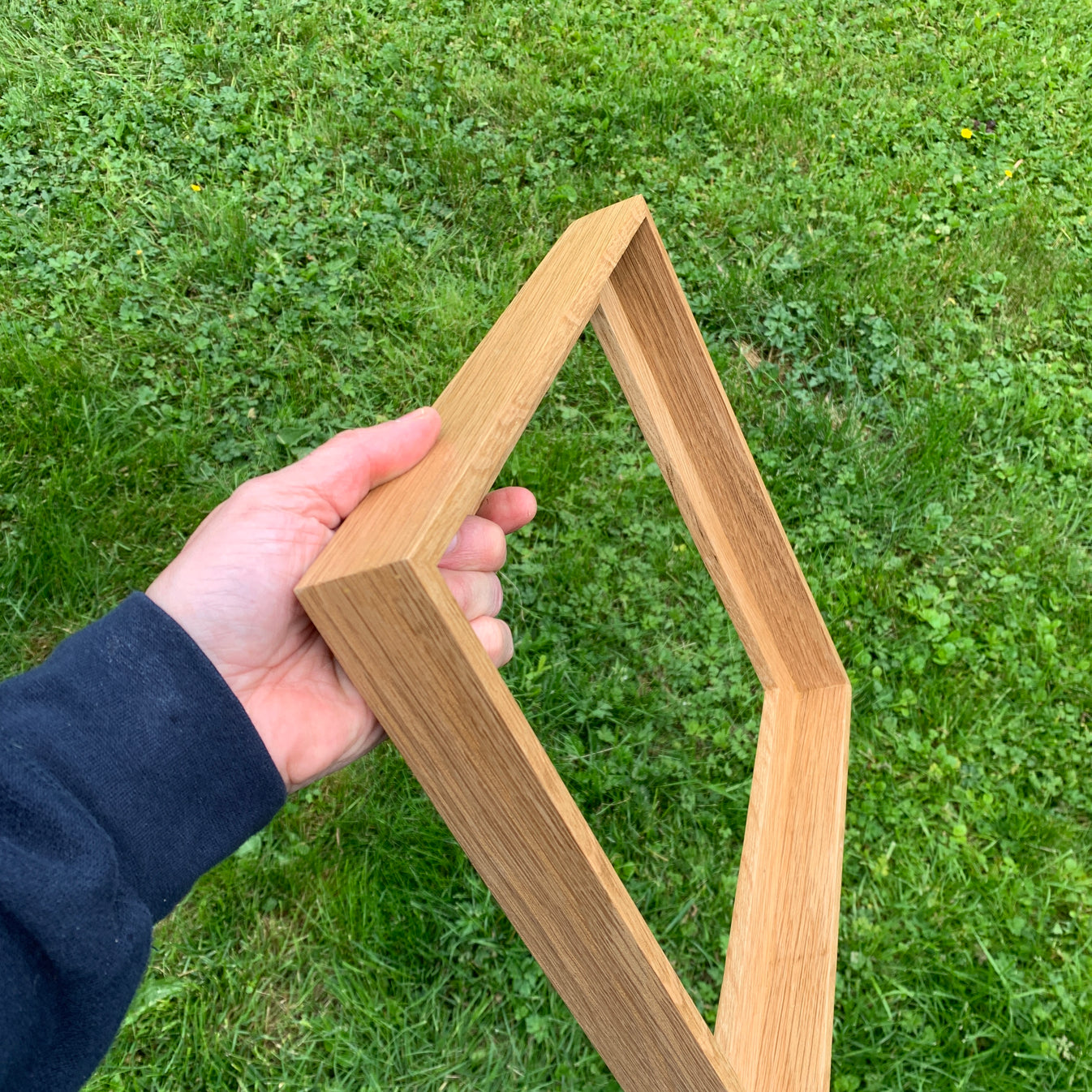 White Oak Hardwood Floater Frame – Mitre & Muse Studio